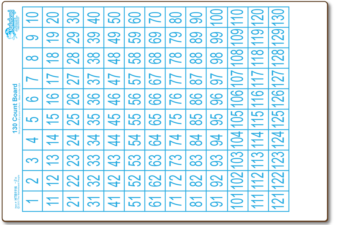 130 Count Board — DryErase.com